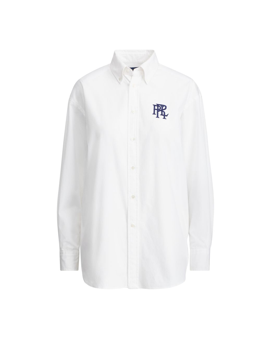 Polo Ralph Lauren Oxford Boyfriend Shirt in White | Lyst