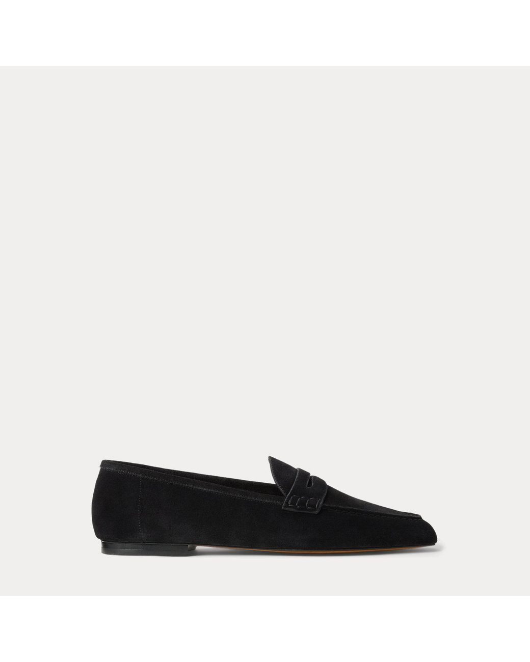 Ralph Lauren Ralph Lauren Collins Suede Penny Loafer in Black for Men ...