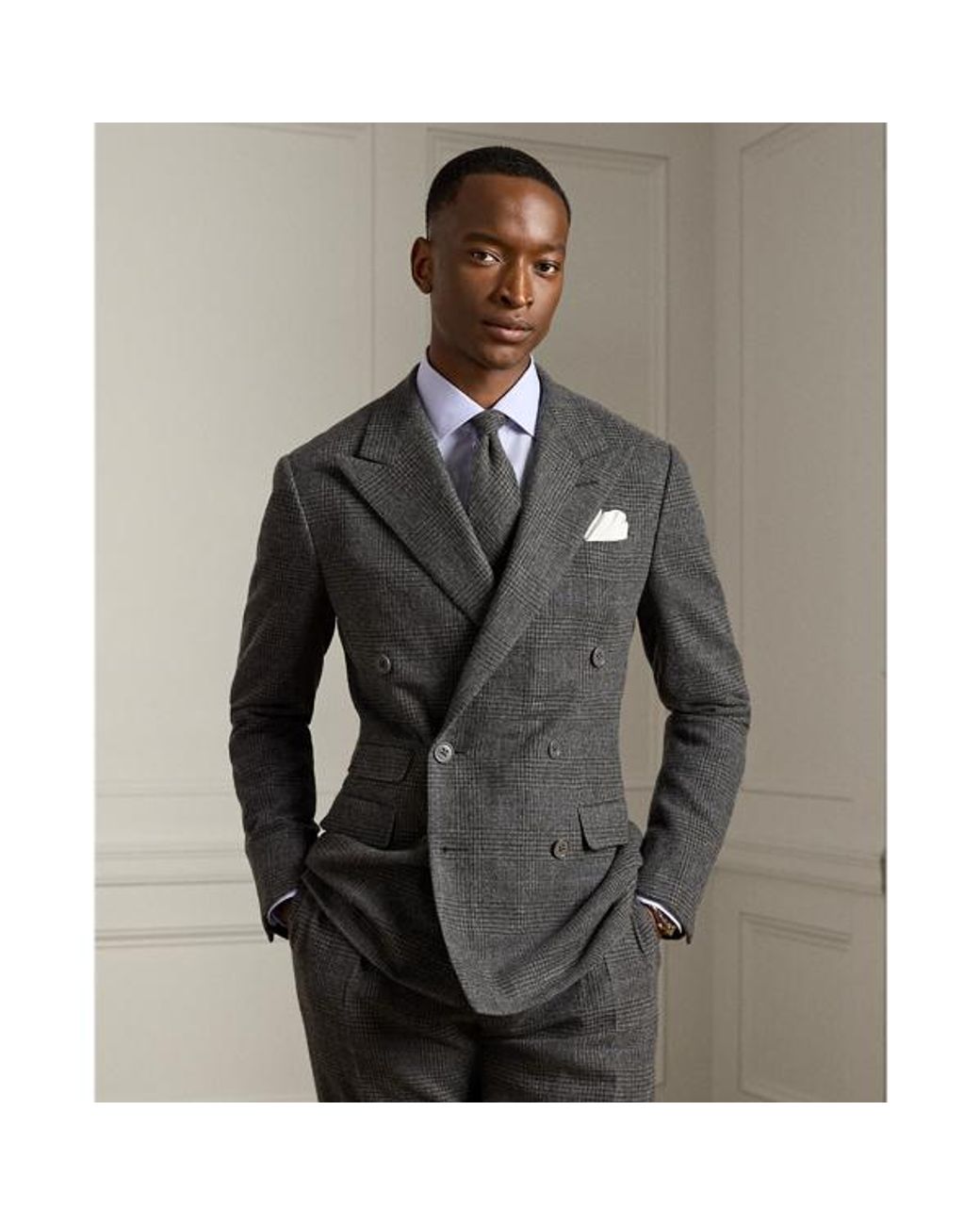 Ralph Lauren Kent Hand-Tailored Camel-Hair Jacket in Gray for Men | Lyst