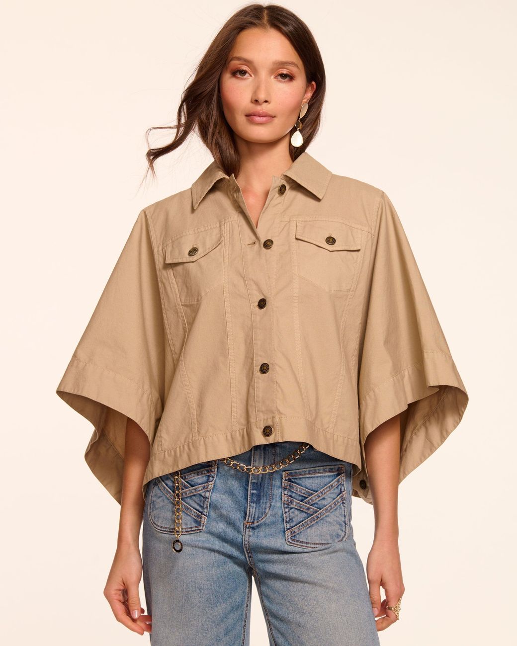 Ramy Brook Beatrice Canvas Jacket in Blue | Lyst