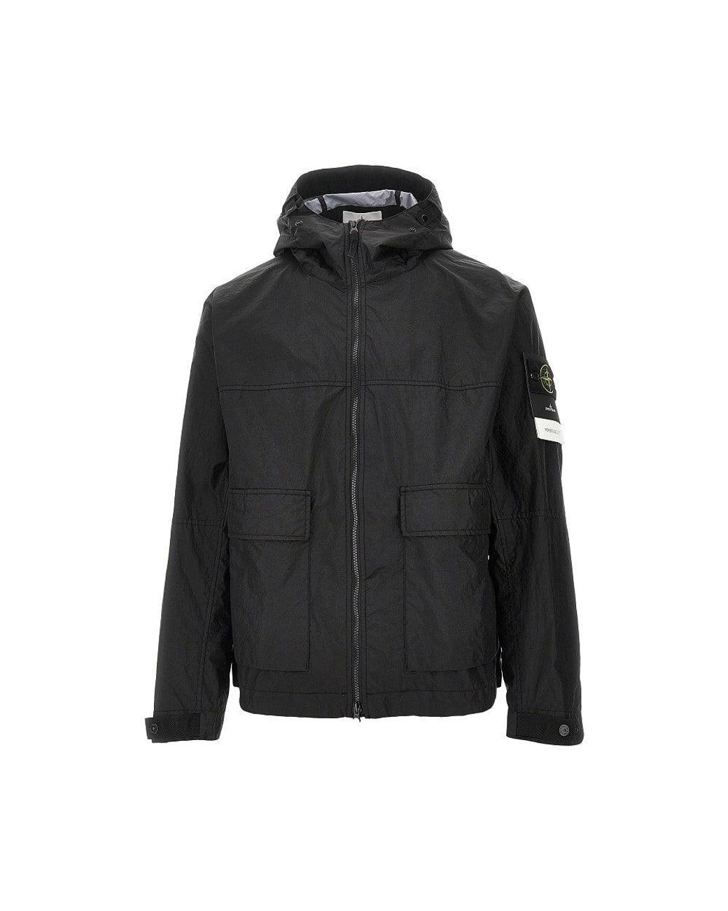 Stone Island Membrana 3L Tc Jacket in Black for Men | Lyst