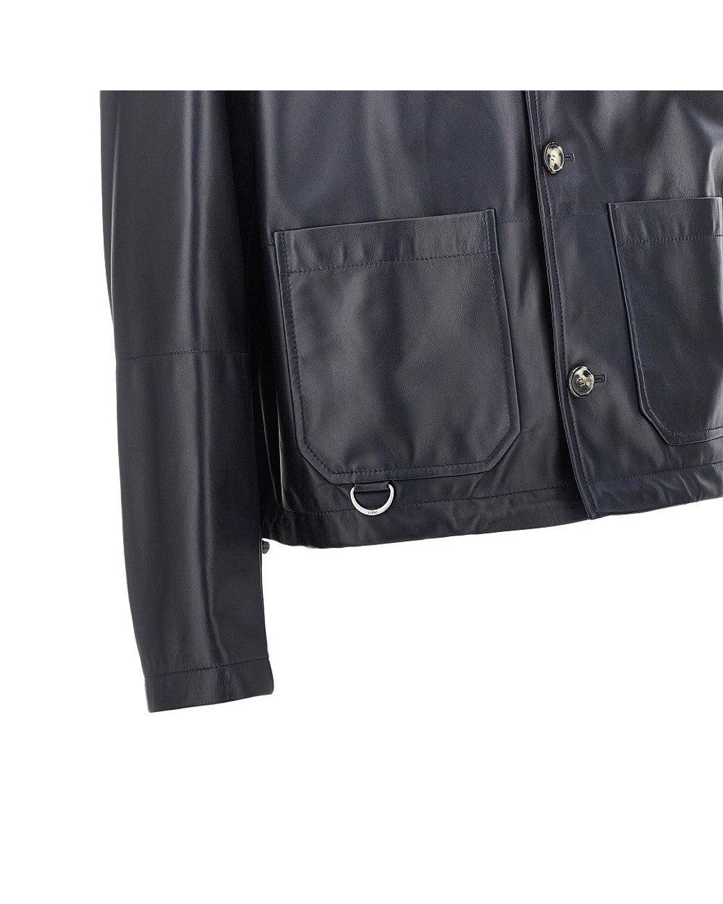 Loewe Nappa Leather And Nylon Workwear Jacket in Gray for Men | Lyst