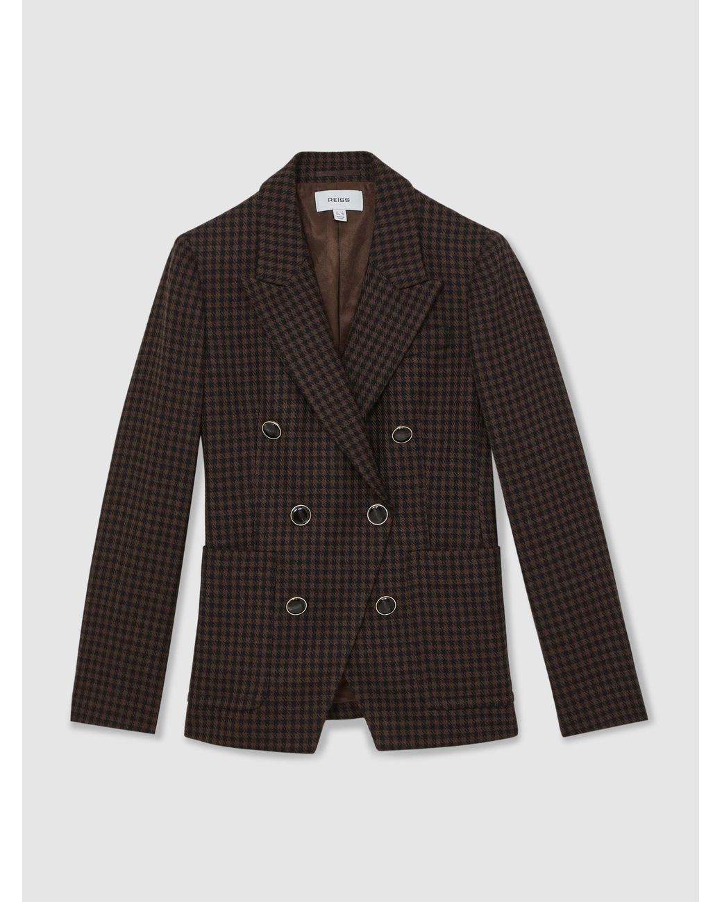 Reiss Wool-Blend Double-Breasted Blazer | Lyst