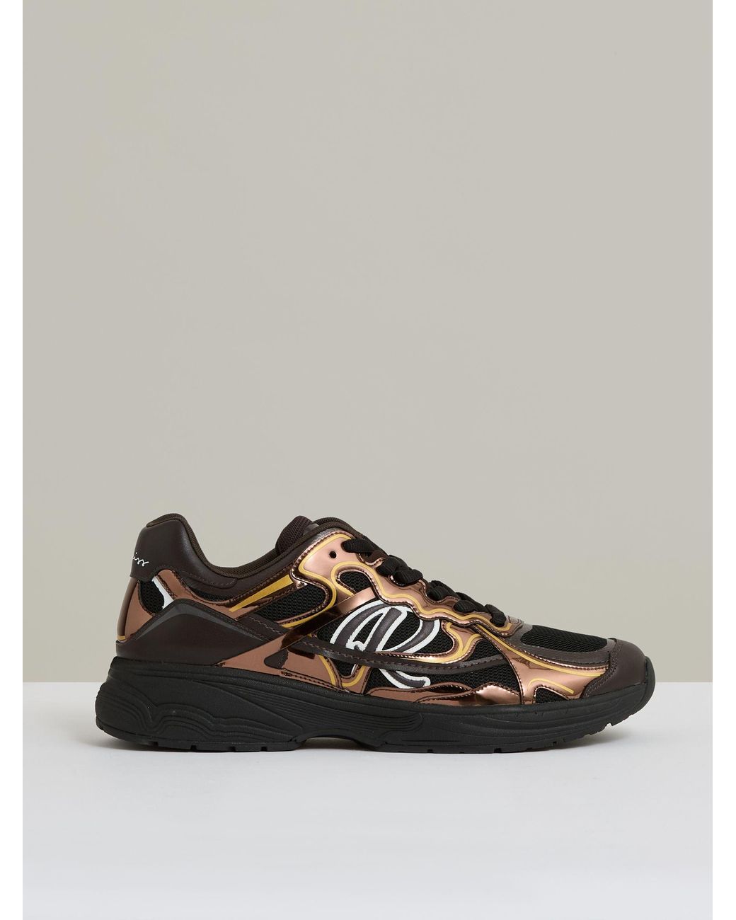 Reiss Overlay Logo Running Trainers in Brown for Men | Lyst