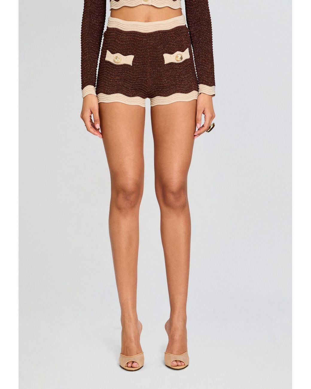 retroféte Kait Knit Short in Black | Lyst