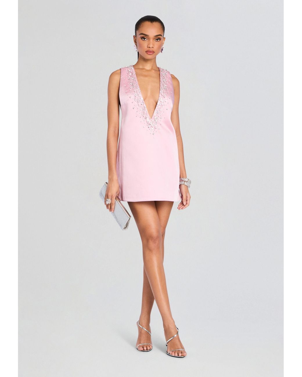 retroféte Maisy Embellished Dress in White | Lyst