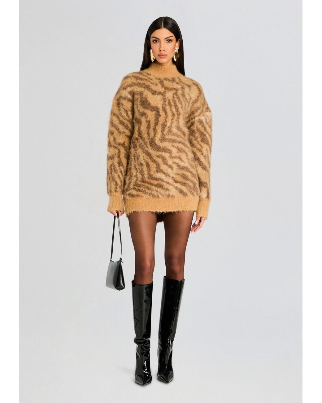 retroféte Reyna Fuzzy Dress in White | Lyst