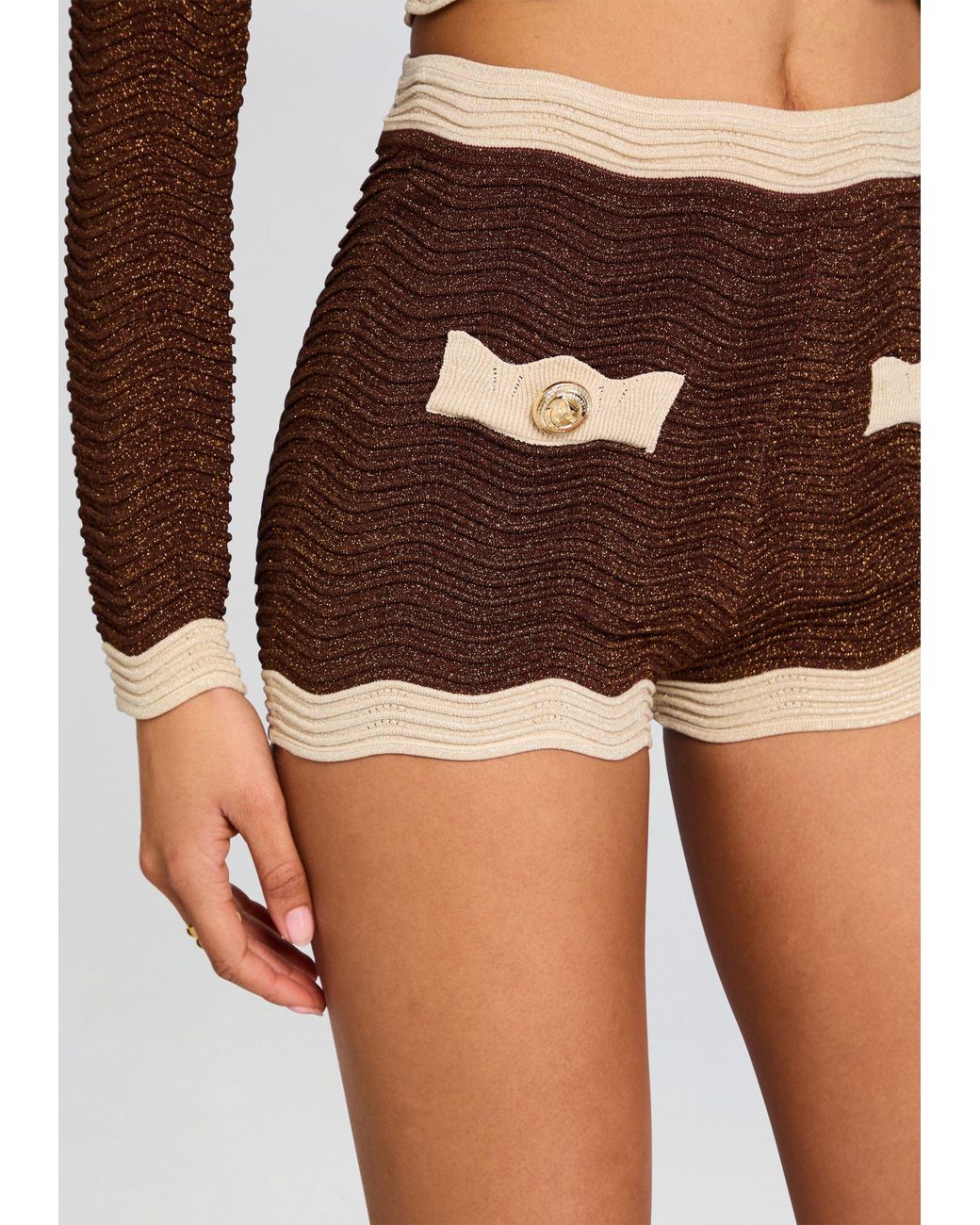 retroféte Kait Knit Short in Black | Lyst