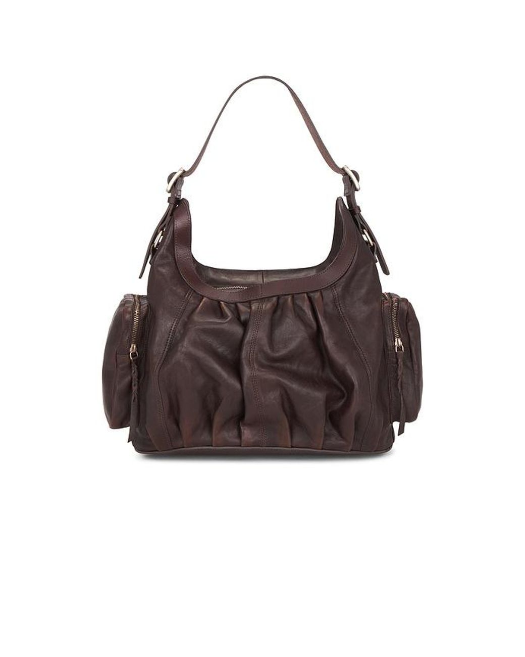 Free People X We The Free Hattie Hardware Shoulder Bag in Brown | Lyst