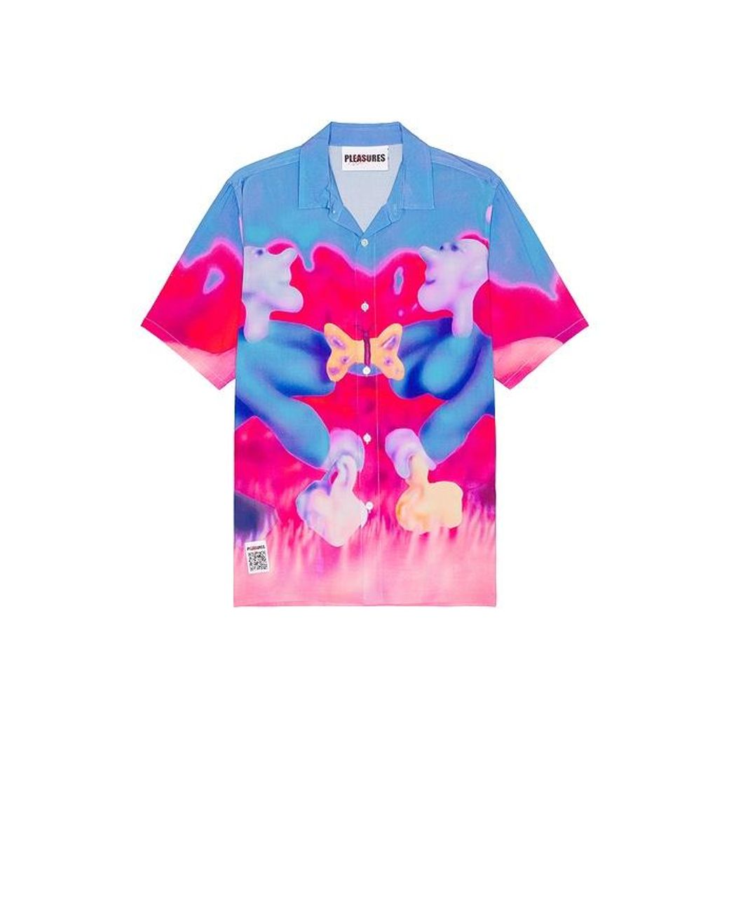 Pleasures Interaction Button Down in Pink for Men | Lyst