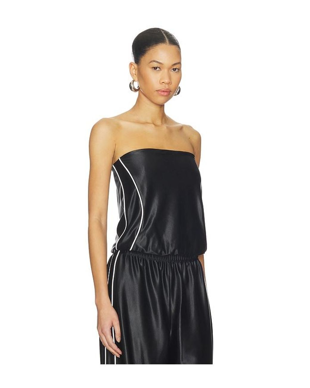 Alexander Wang Strapless Bubble Top in Black | Lyst