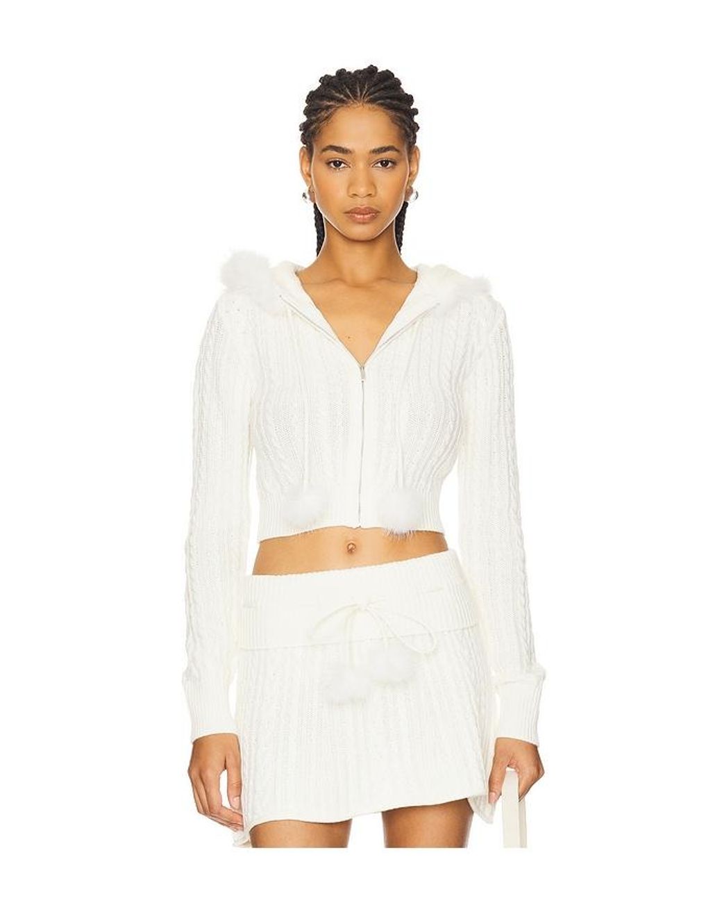 MAJORELLE Tamar Jacket in White | Lyst