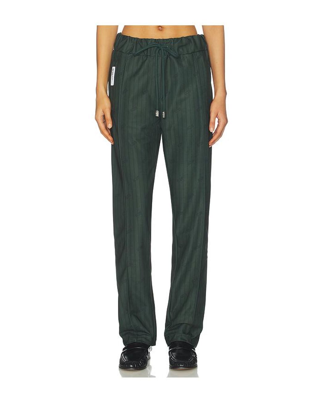 Gcds Triacetate Pinstripe Jogger in Green | Lyst UK