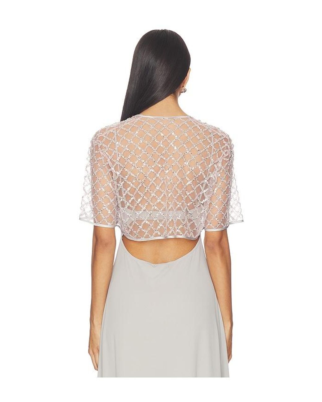 Fleur du Mal Embellished Cape in White | Lyst UK