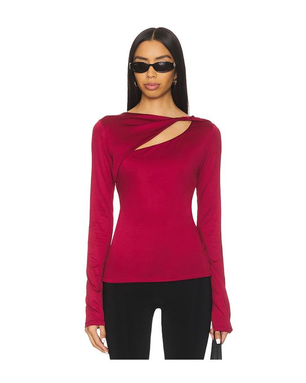 Nia San Vicente Top in Red | Lyst UK