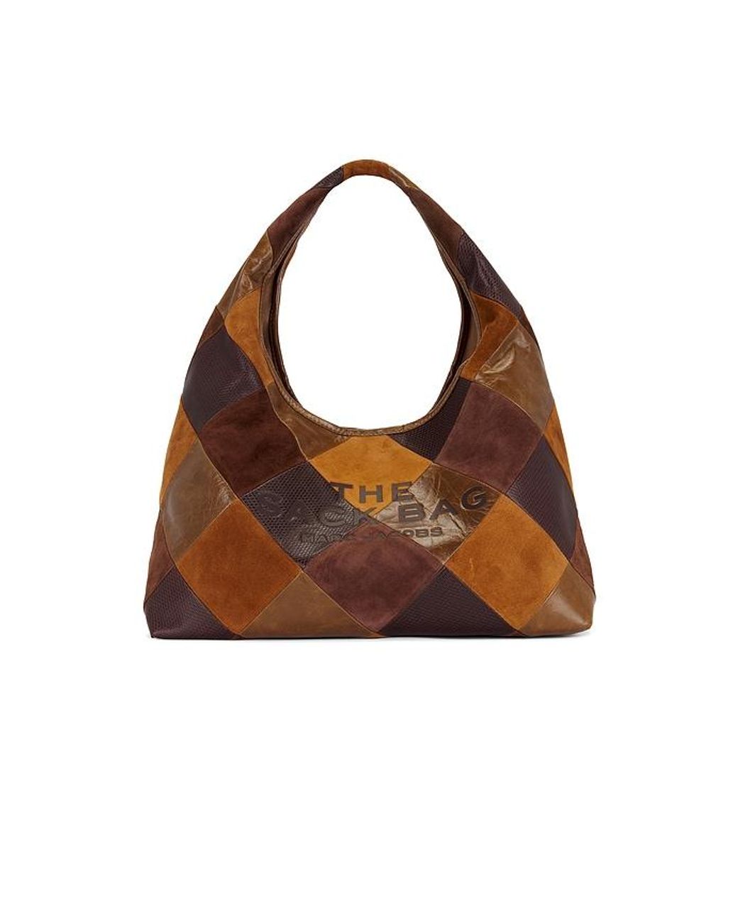 Marc Jacobs The Suede Patchwork Sack Bag in Brown | Lyst