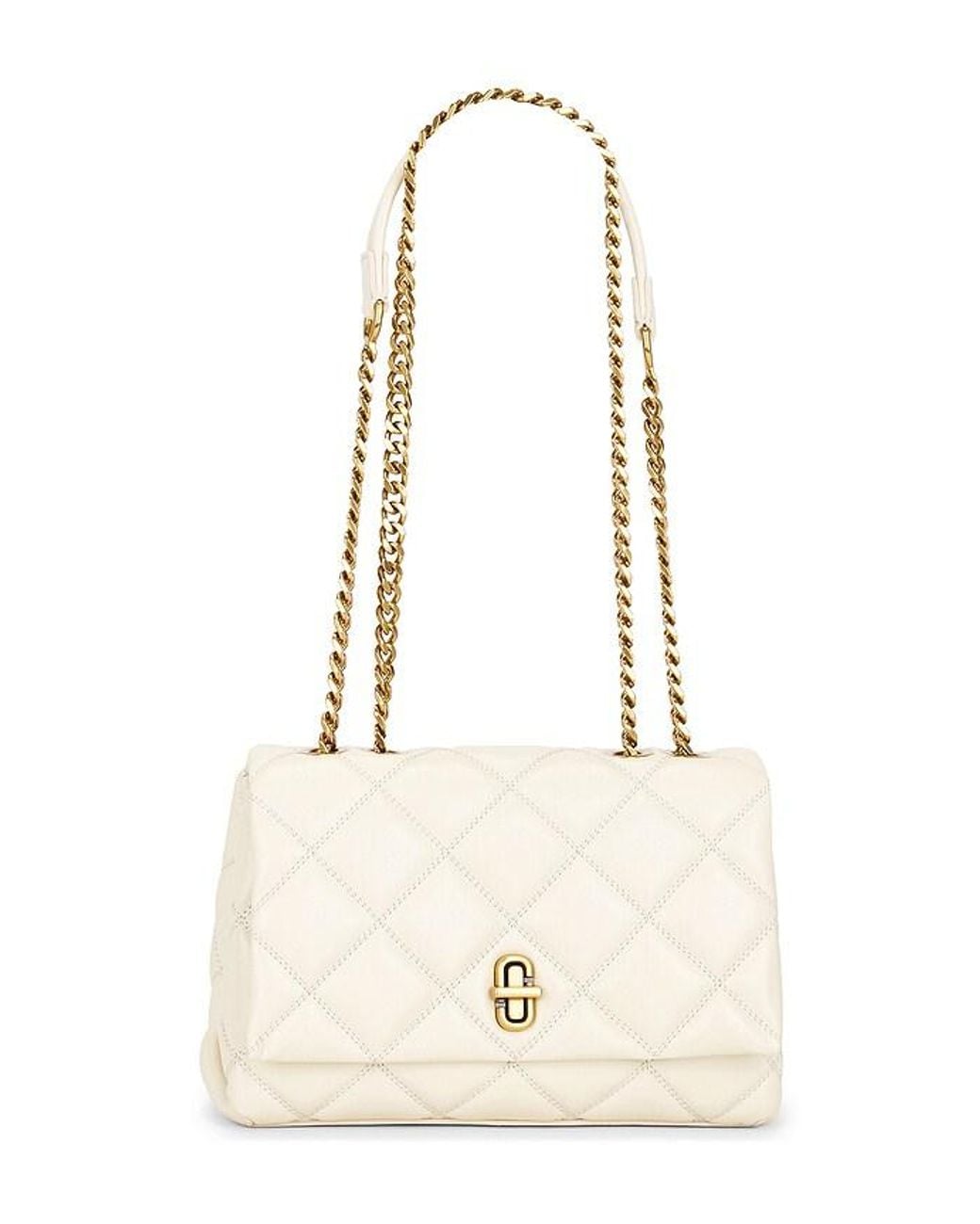 Marc Jacobs The Slim Dual Chain Shoulder in Natural | Lyst