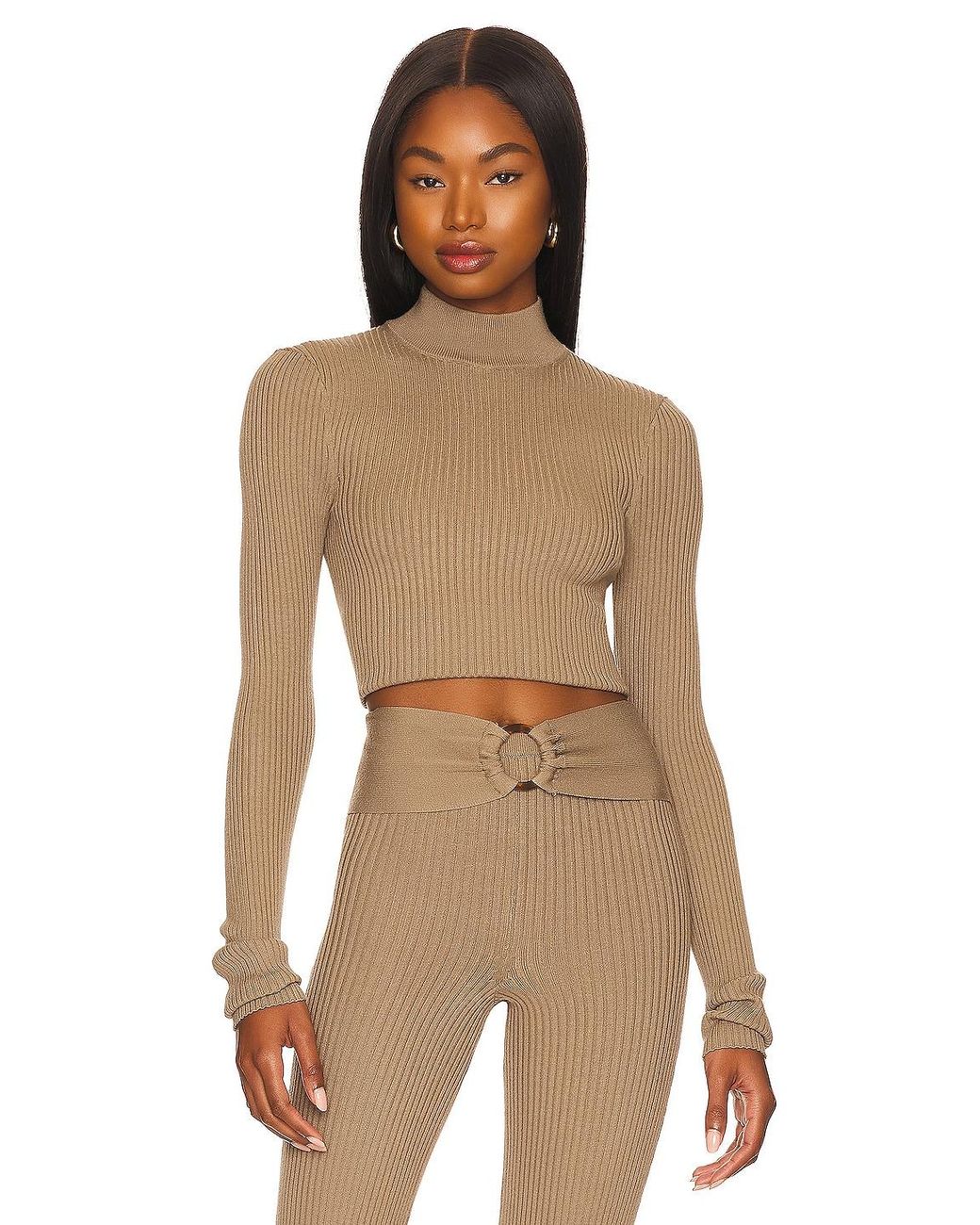 House Of Harlow 1960 Synthetic X Revolve Marika Mock Neck Sweater In