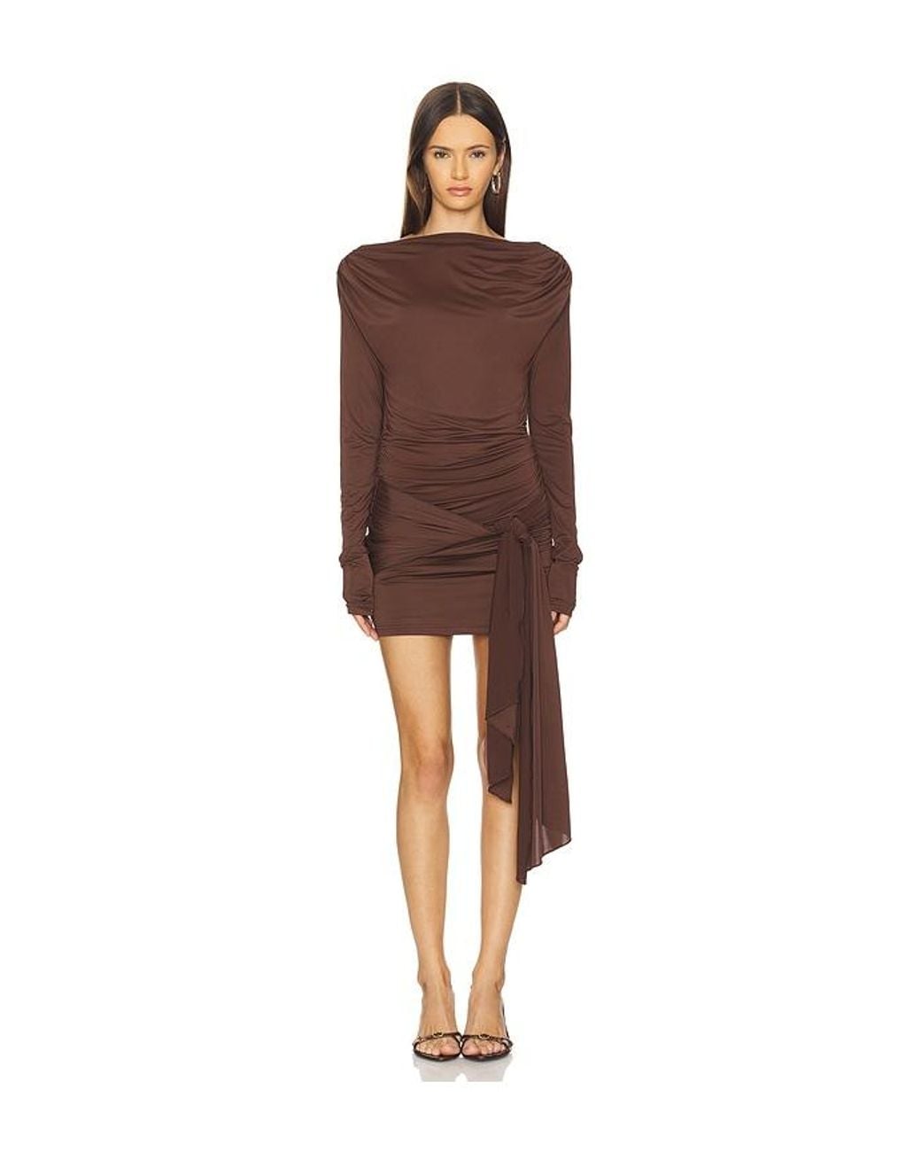superdown Miram Mini Dress in Brown | Lyst