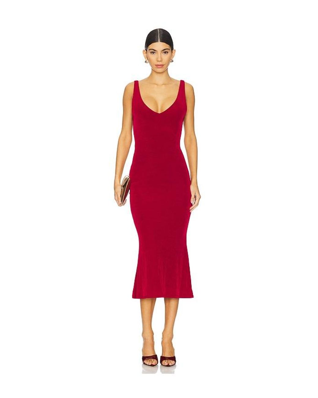 Mirror Palais Iman Supermodel Dress in Red | Lyst