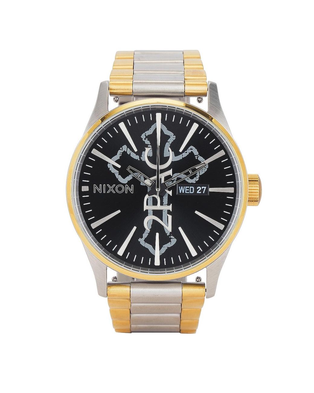 Nixon Tupac Sentry Stainless Steel Watch in Black for Men | Lyst