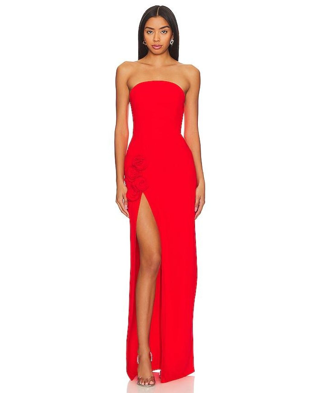 Amanda Uprichard X Revolve Wolfe Gown in Red | Lyst
