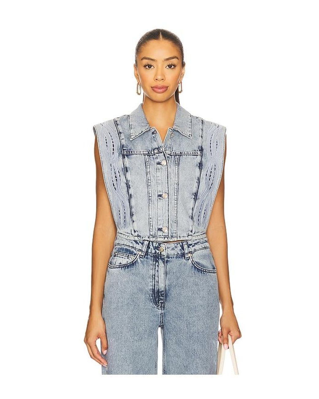IRO Rosye Vest in Blue | Lyst