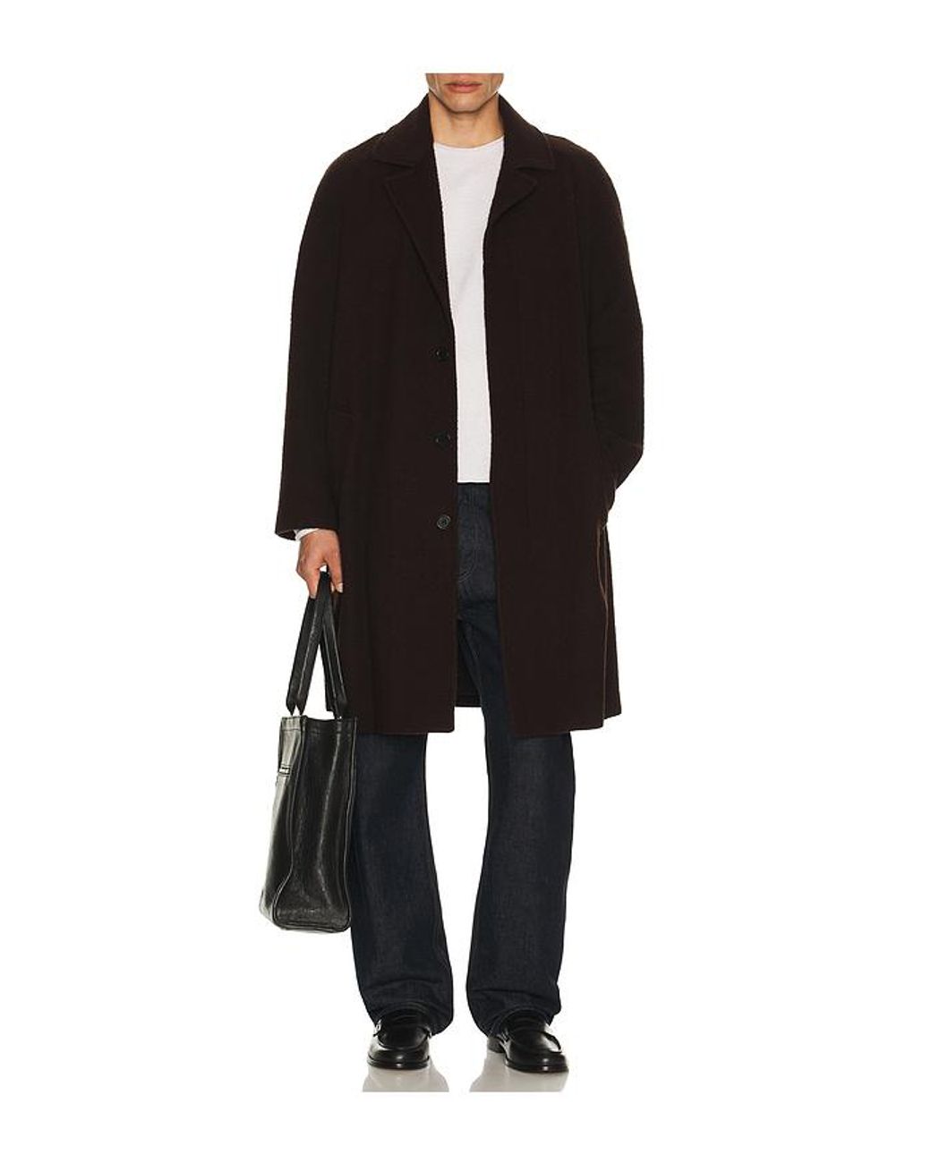 AllSaints Duke Coat in Black for Men | Lyst UK