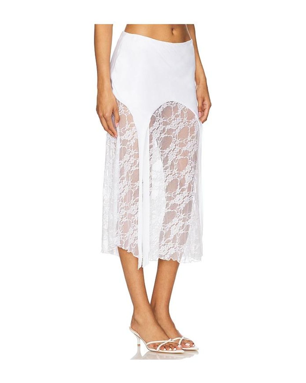 Bella Venice The Lia Skirt in White | Lyst