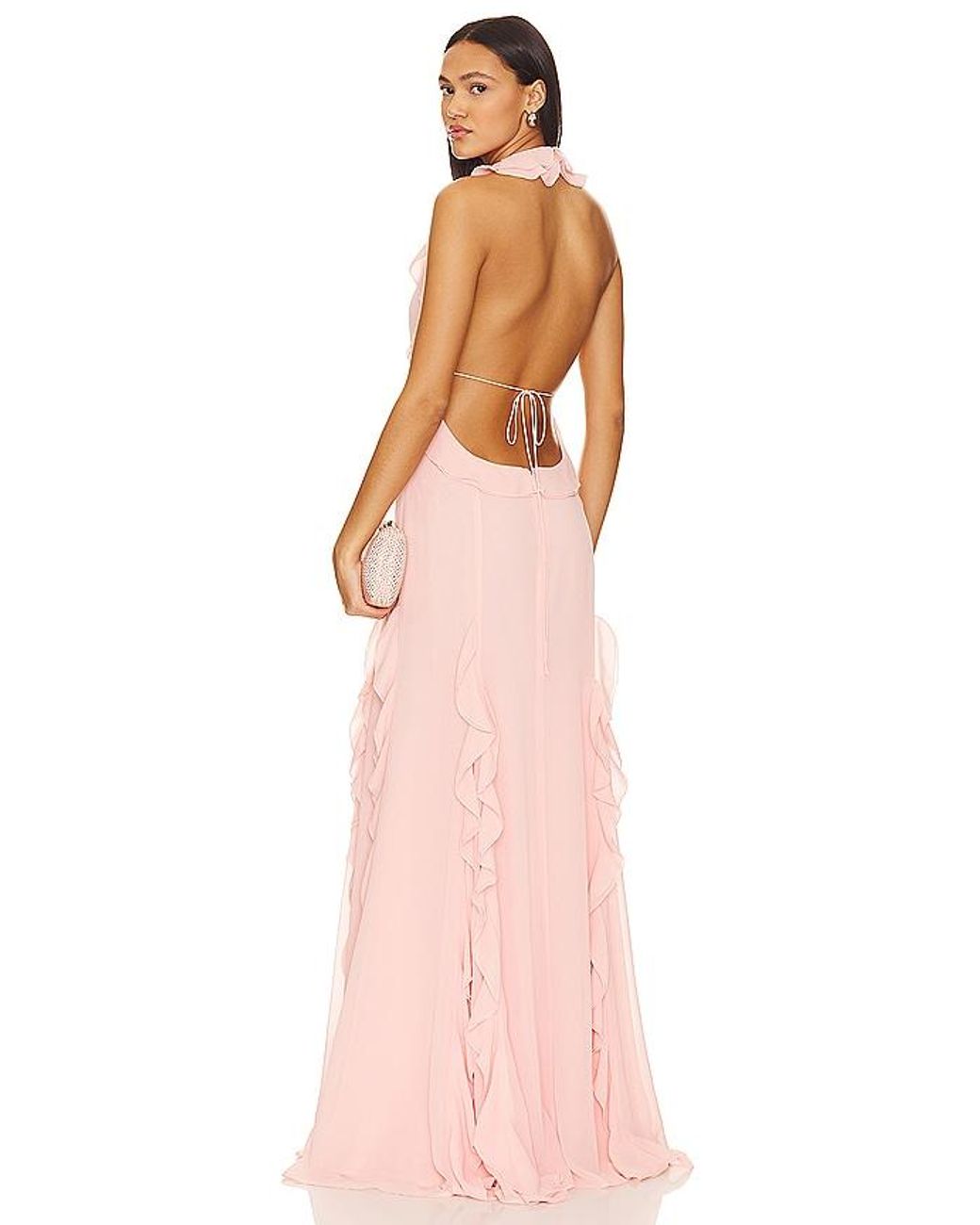 SAU LEE Fiona Dress in Pink | Lyst