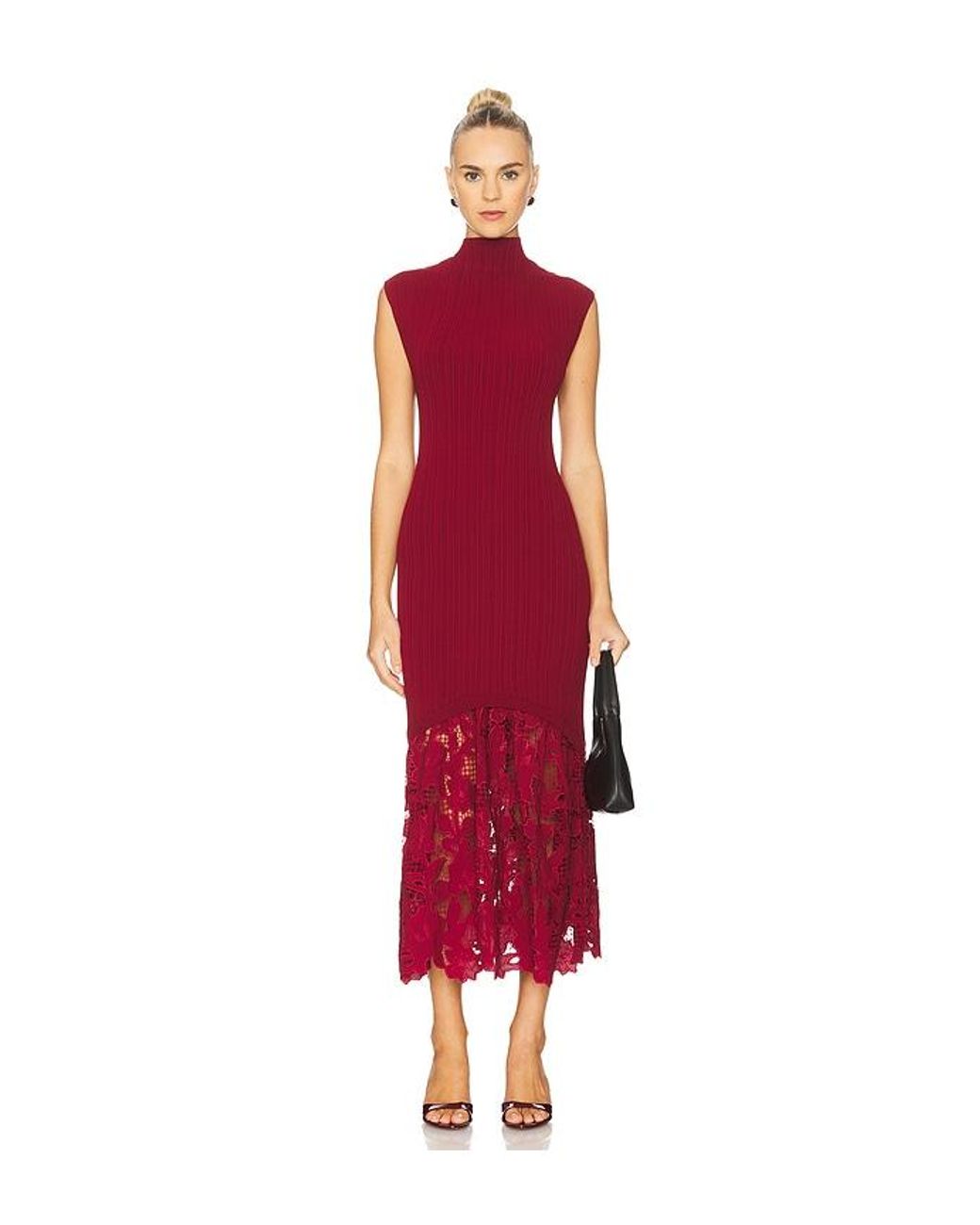 Saylor Dimitra Dress in Red | Lyst