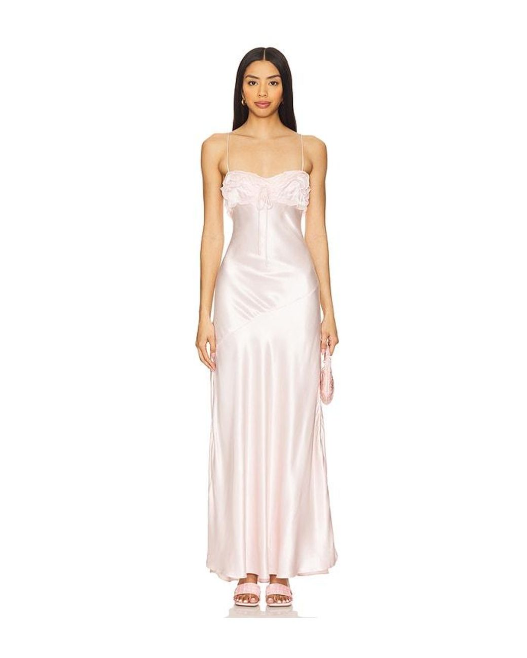 For Love & Lemons Natalie Maxi Dress in White | Lyst
