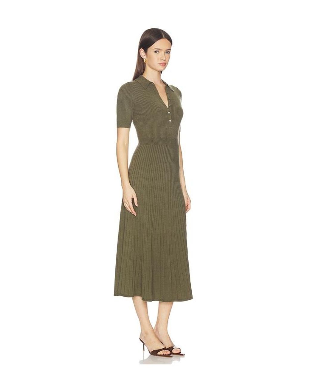 PAIGE Mathilda Dress in Green | Lyst