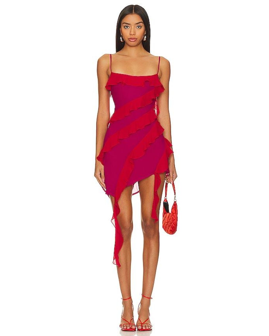 Lovers + Friends Marisol Mini Dress in Red | Lyst