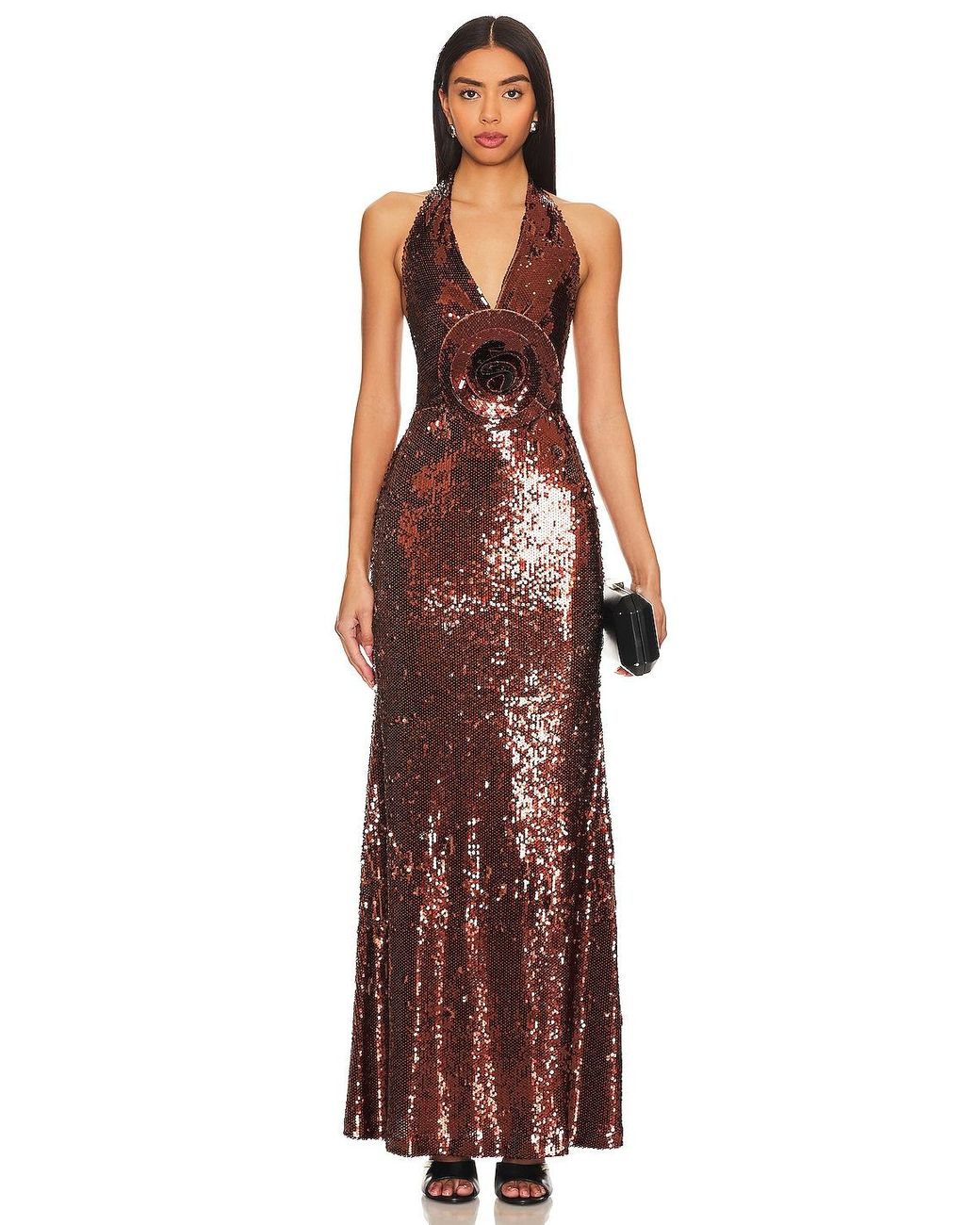 The Bar Grayson Gown in Brown | Lyst