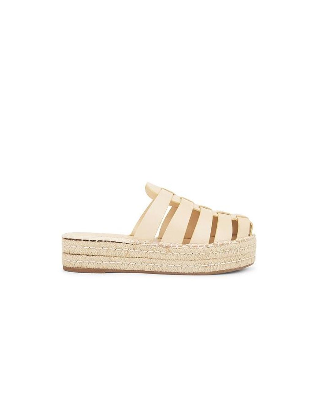 SCHUTZ SHOES Valerie Flatform Mule in White | Lyst