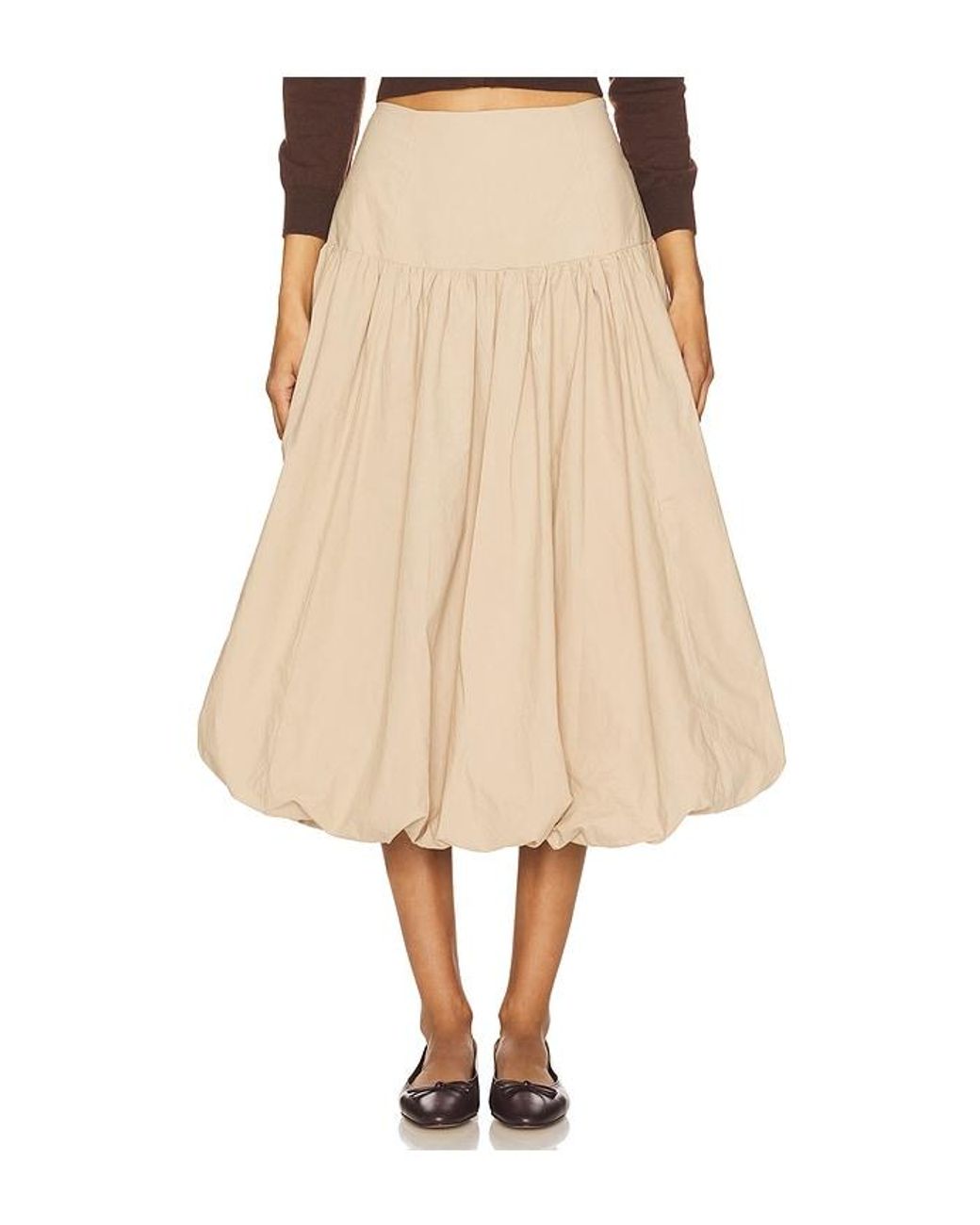 Astr Laryn Skirt in Natural | Lyst