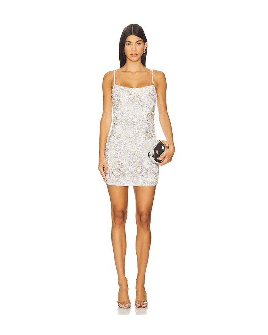 Rachel Gilbert Francesca Mini Dress in White | Lyst UK