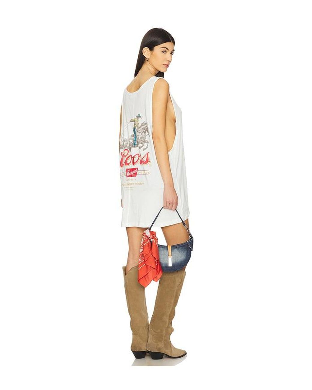 The Laundry Room Coors Roper Tank Top in White | Lyst