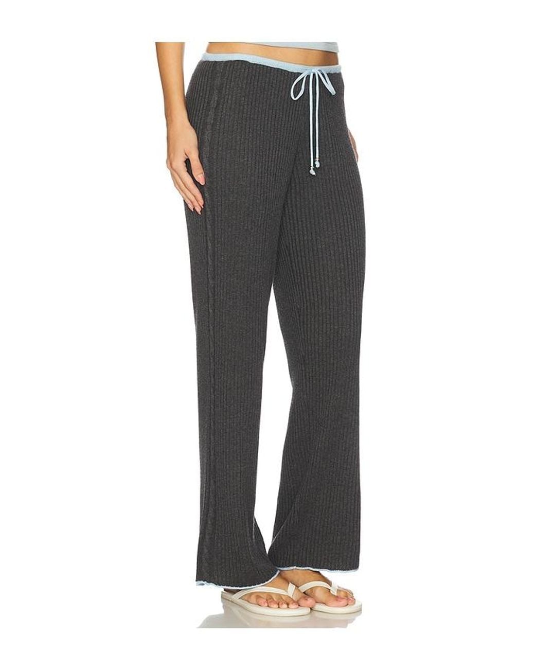 Frankie's Bikinis Lochlin Knit Pant in Black | Lyst UK
