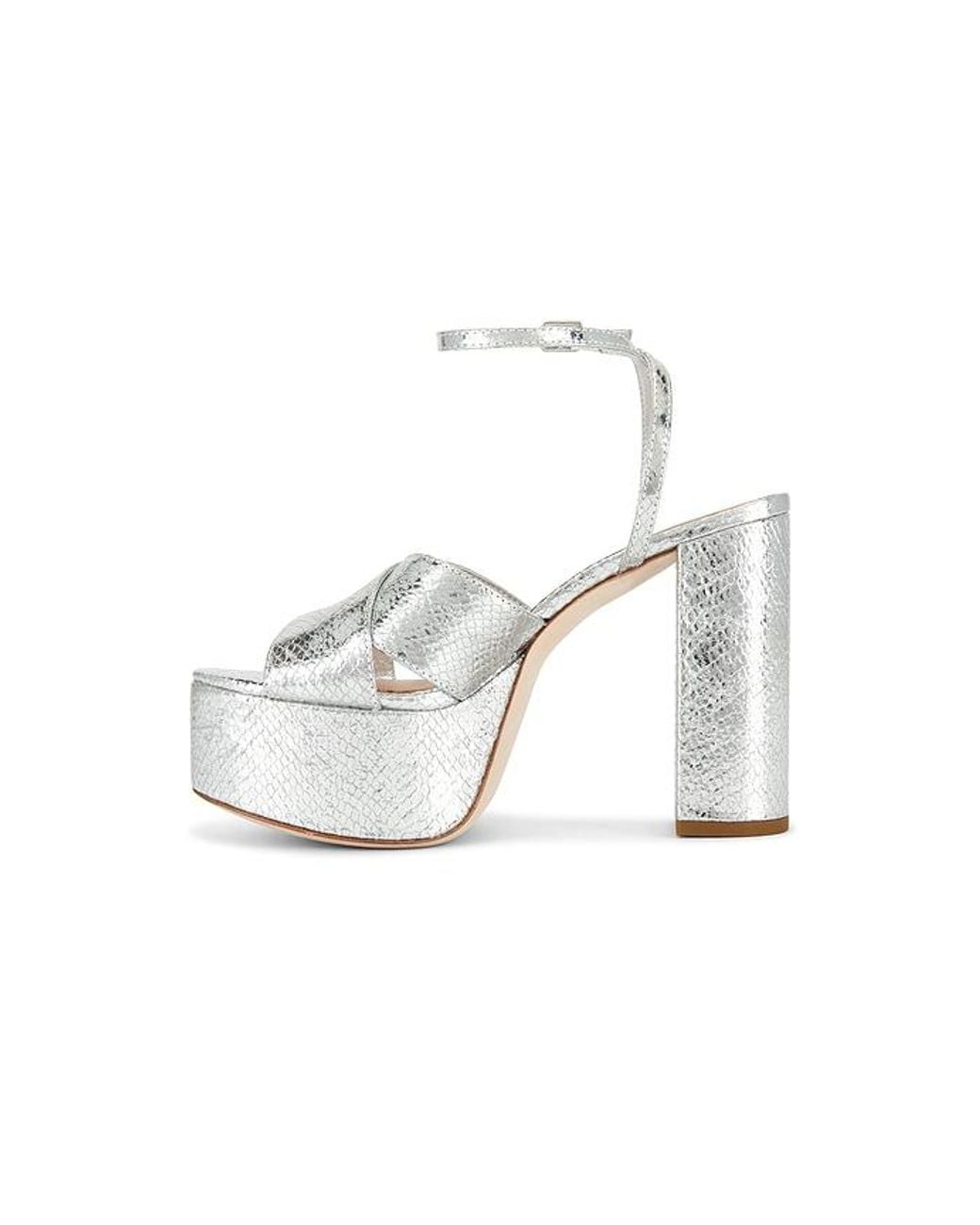 Loeffler Randall Loretta Platform Sandal in White | Lyst UK