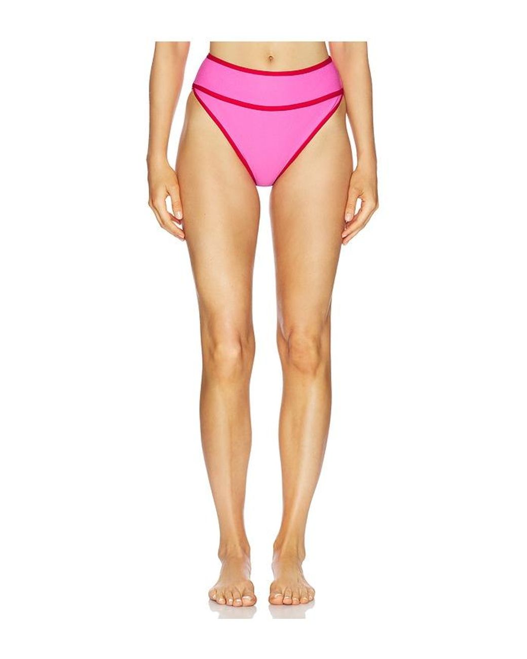 Beach Riot Carlotta Bikini Bottom in Pink | Lyst