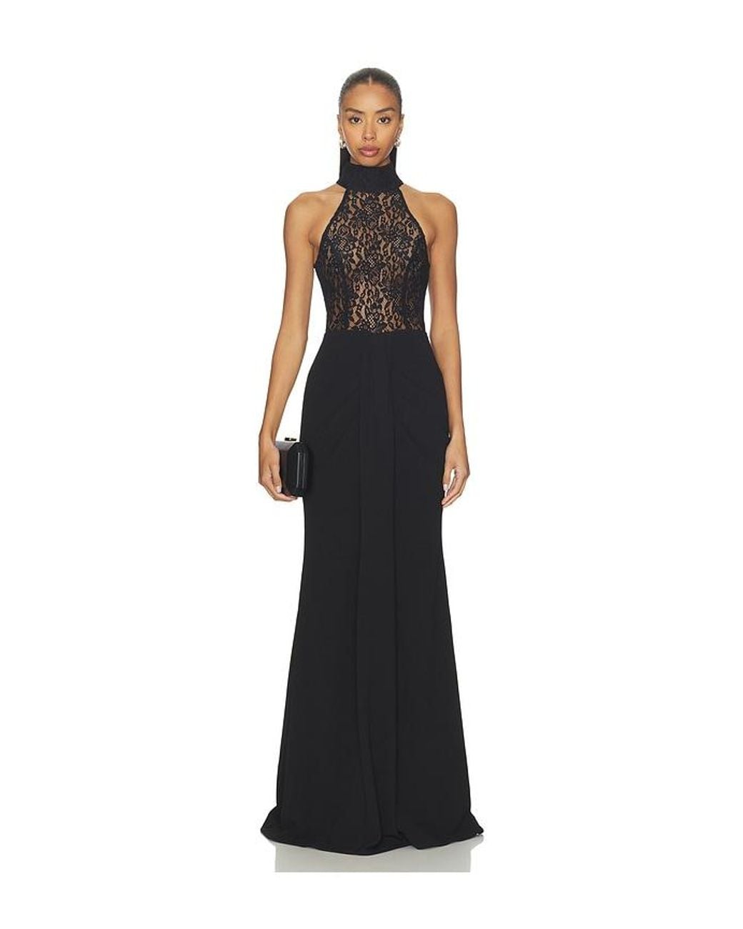 Rebecca Vallance Dixie Gown in Black | Lyst