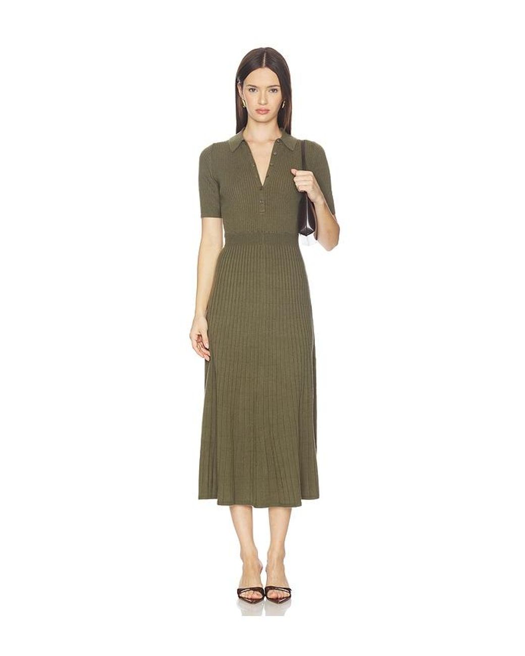 PAIGE Mathilda Dress in Green | Lyst
