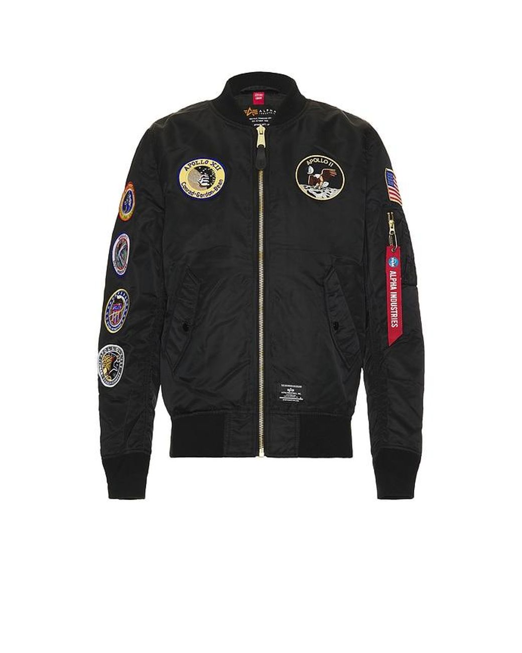 Alpha Industries 2B Apollo Gen Ii Flight Jacket in Black for Men | Lyst