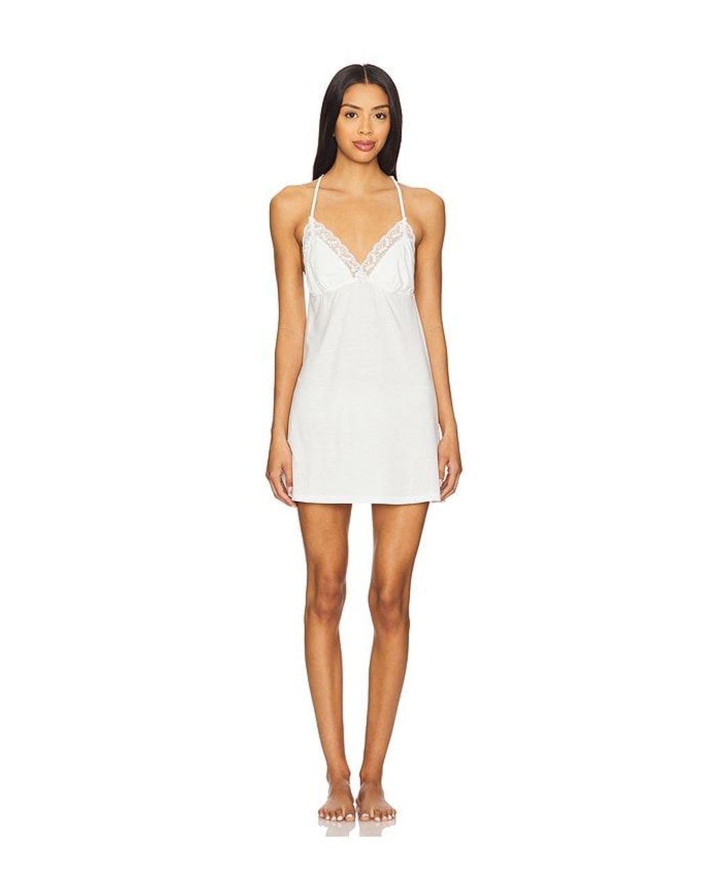 Flora Nikrooz Maribel Chemise in White | Lyst