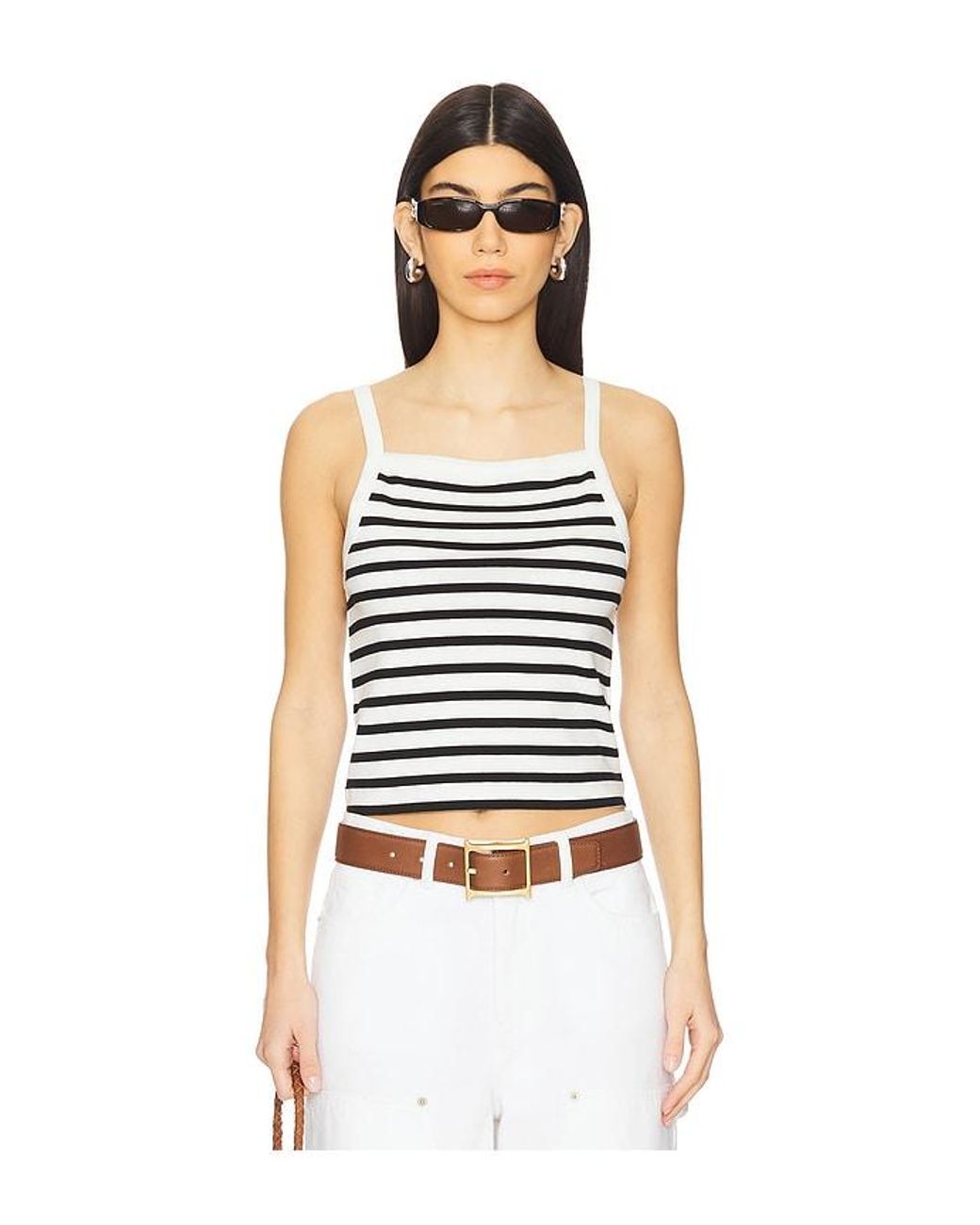 La Ligne Striped Cropped Tank | Lyst
