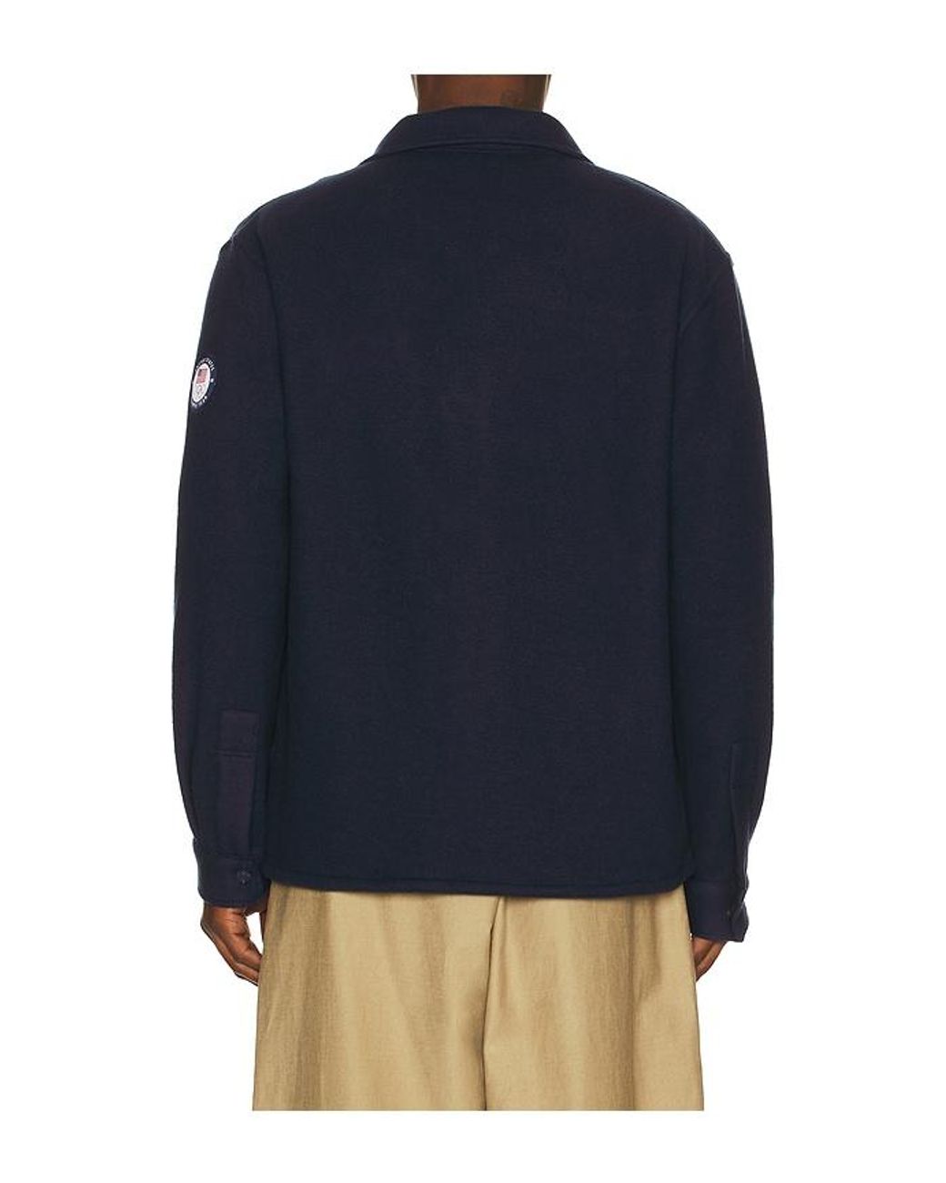 Polo Ralph Lauren Winter Olympics Boil Wool Double Knit Shirt in Blue ...