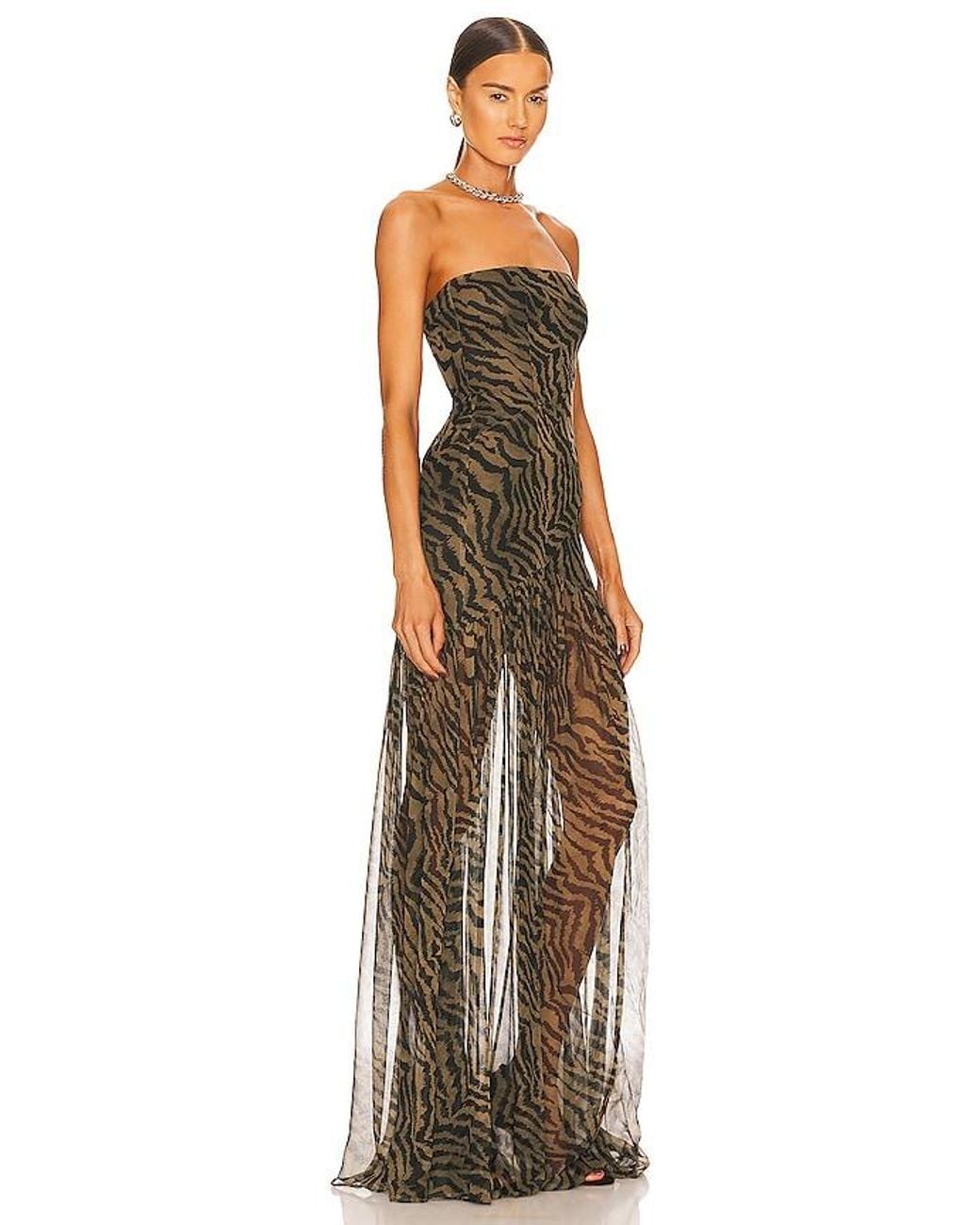 retroféte Nicole Dress in Natural | Lyst