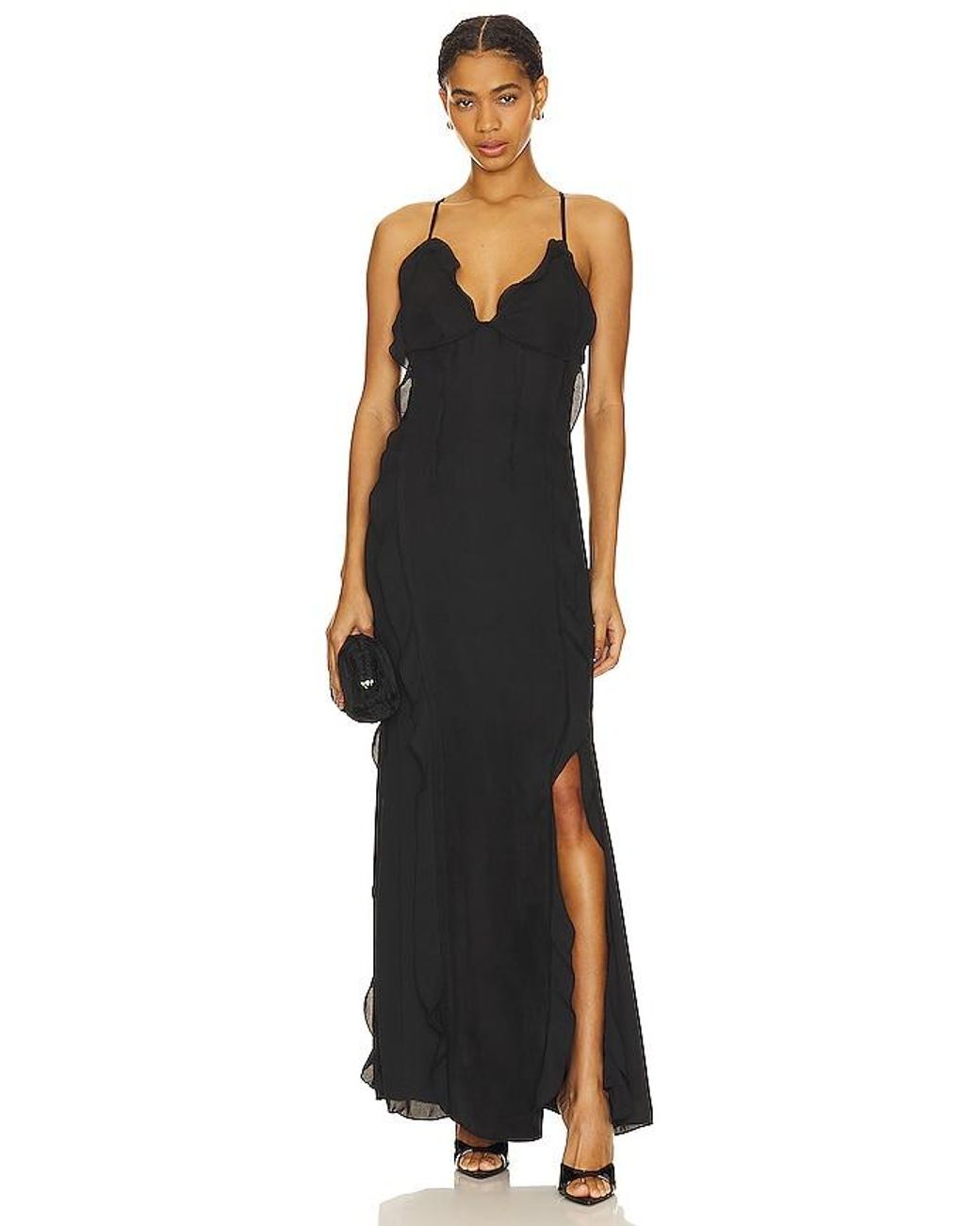 Jonathan Simkhai Emily Maxi Dress in Black | Lyst